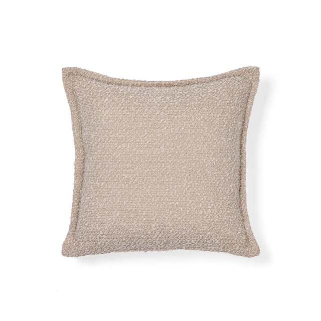 Large Scatter Cushion - Boucle Mink by Zofa | ufurnish.com
