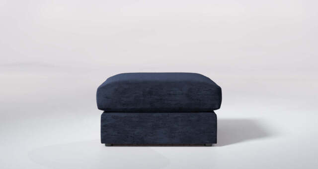 Serenity - Large Storage Stool - Cosy Chenille Indigo by Zofa ...