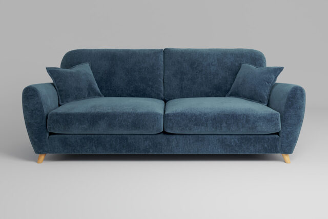 Blue 4 Seater Sofa - zofa Cloud Nine 4 Seater Fjord by Zofa | ufurnish.com