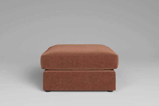 Cloud Nine - Large Storage Stool - Luxe Woven Fabric Apricot by Zofa ...