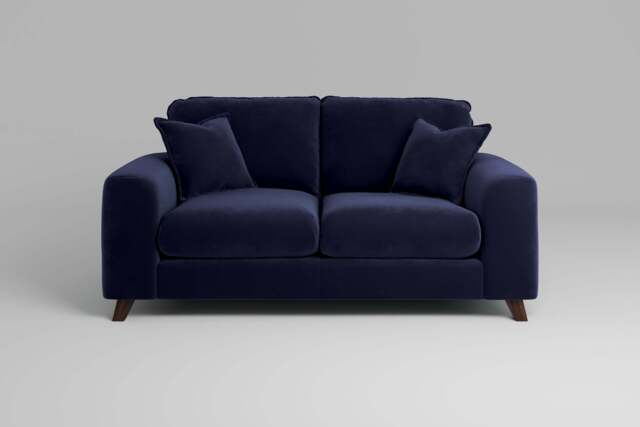 Serenity - 2 Seater Sofa - Soft Touch Velvet Midnight Blue by Zofa ...