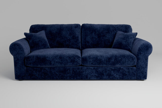 Blue 4 Seater Sofa - zofa Mellow 4 Seater Midnight by Zofa | ufurnish.com